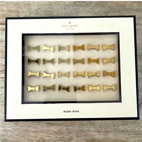 kate spade | Office | Kate Spade Bow Push Pins | Poshmark